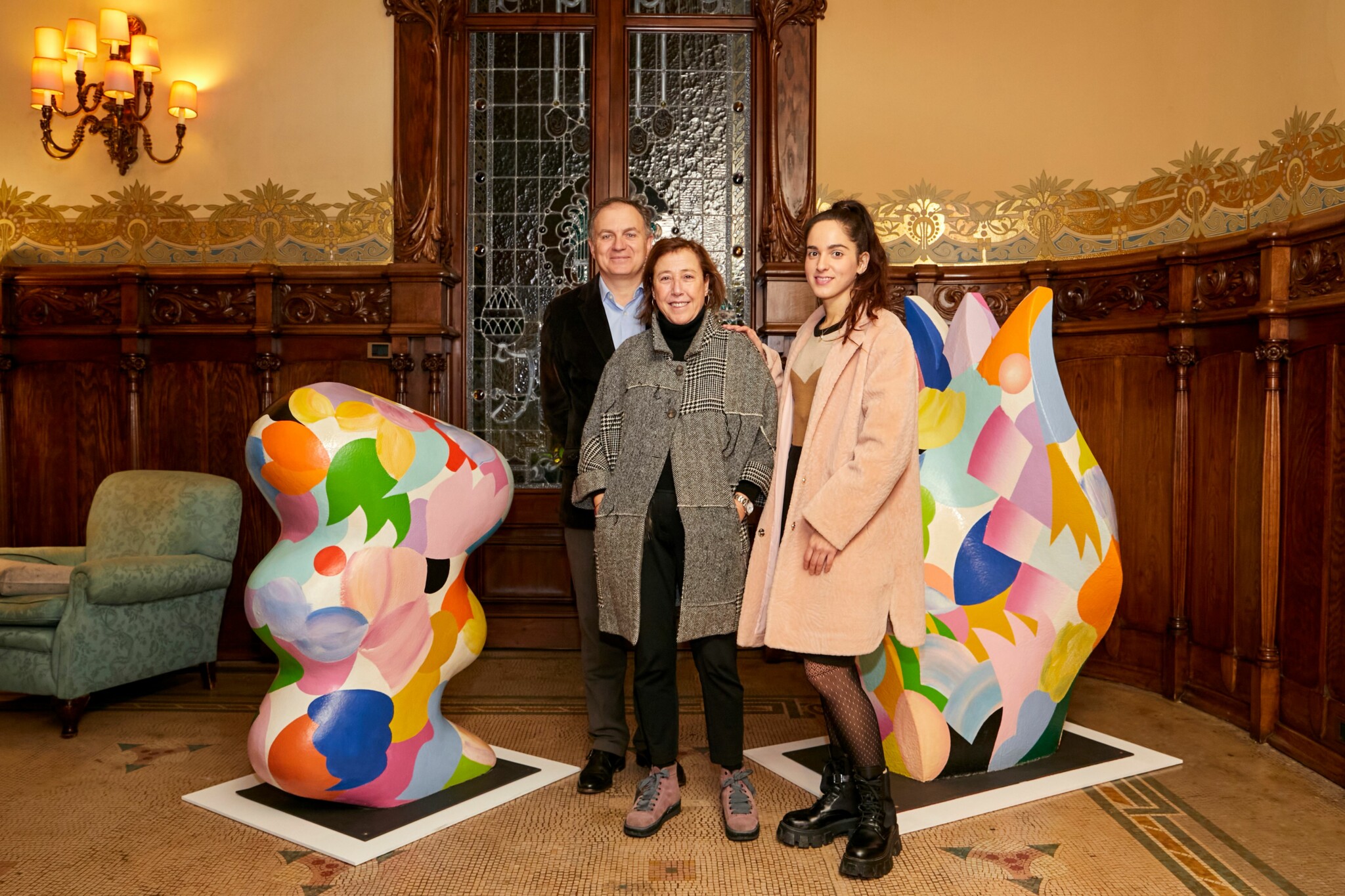 Mina Hamada's sculptures are exhibited at the By Invitation fair for solidarity purposes ...