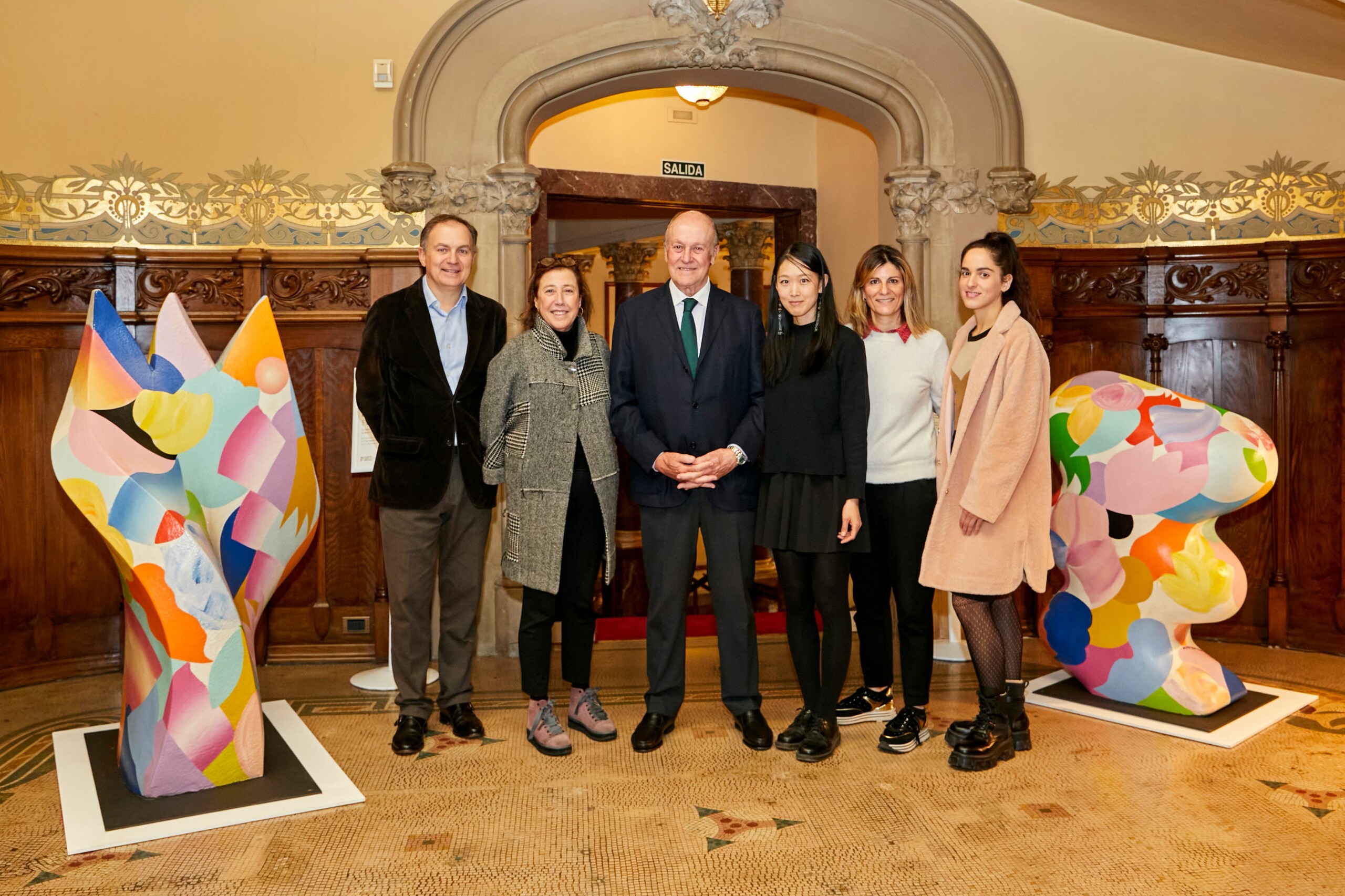 Mina Hamada's sculptures are exhibited at the By Invitation fair for solidarity purposes ...